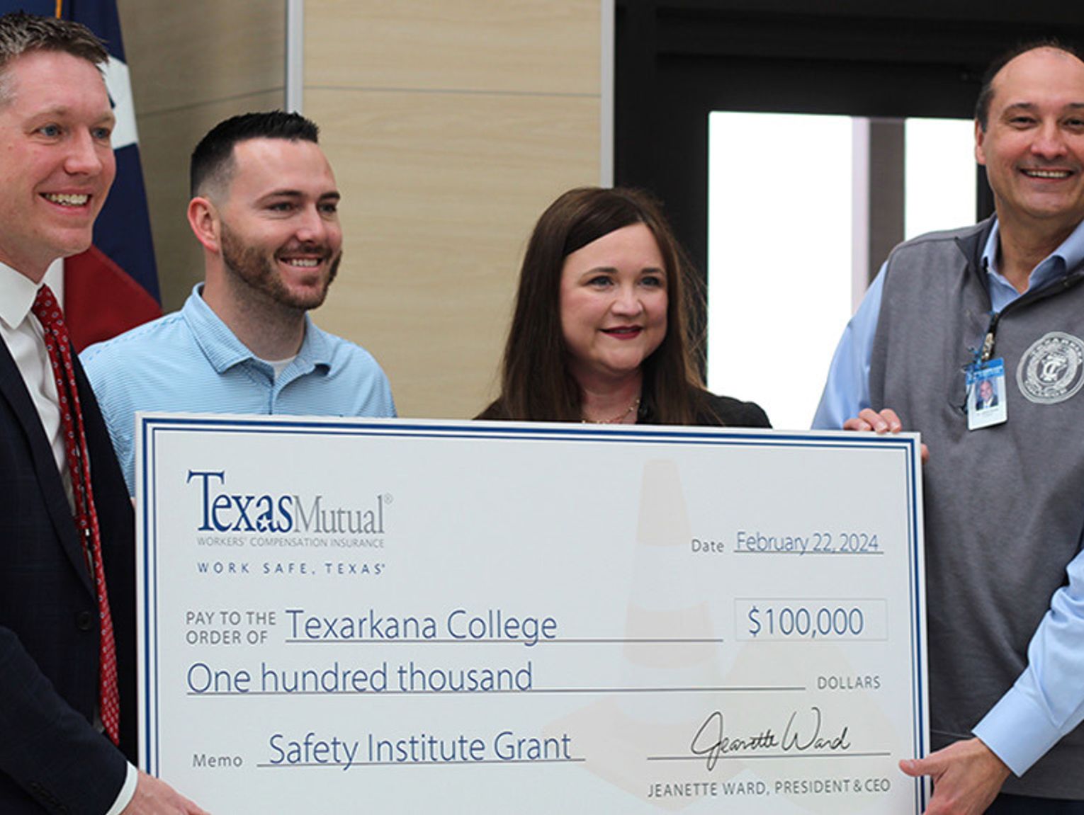 Texarkana College awarded $100K from Texas Mutual